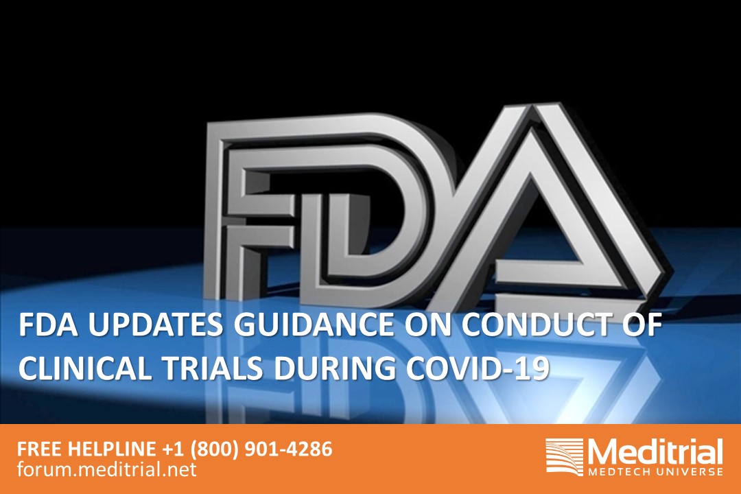 FDA updates guidance on conduct of clinical trials during COVID-19 ...